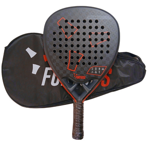 FORTUSS Padel Tennis Racket Diamond Shape (Red/Black) | Fortuss Fitness