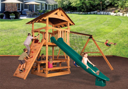 Backyard Adventures Olympian Treehouse XL 1 Swing Set | Swings N Things