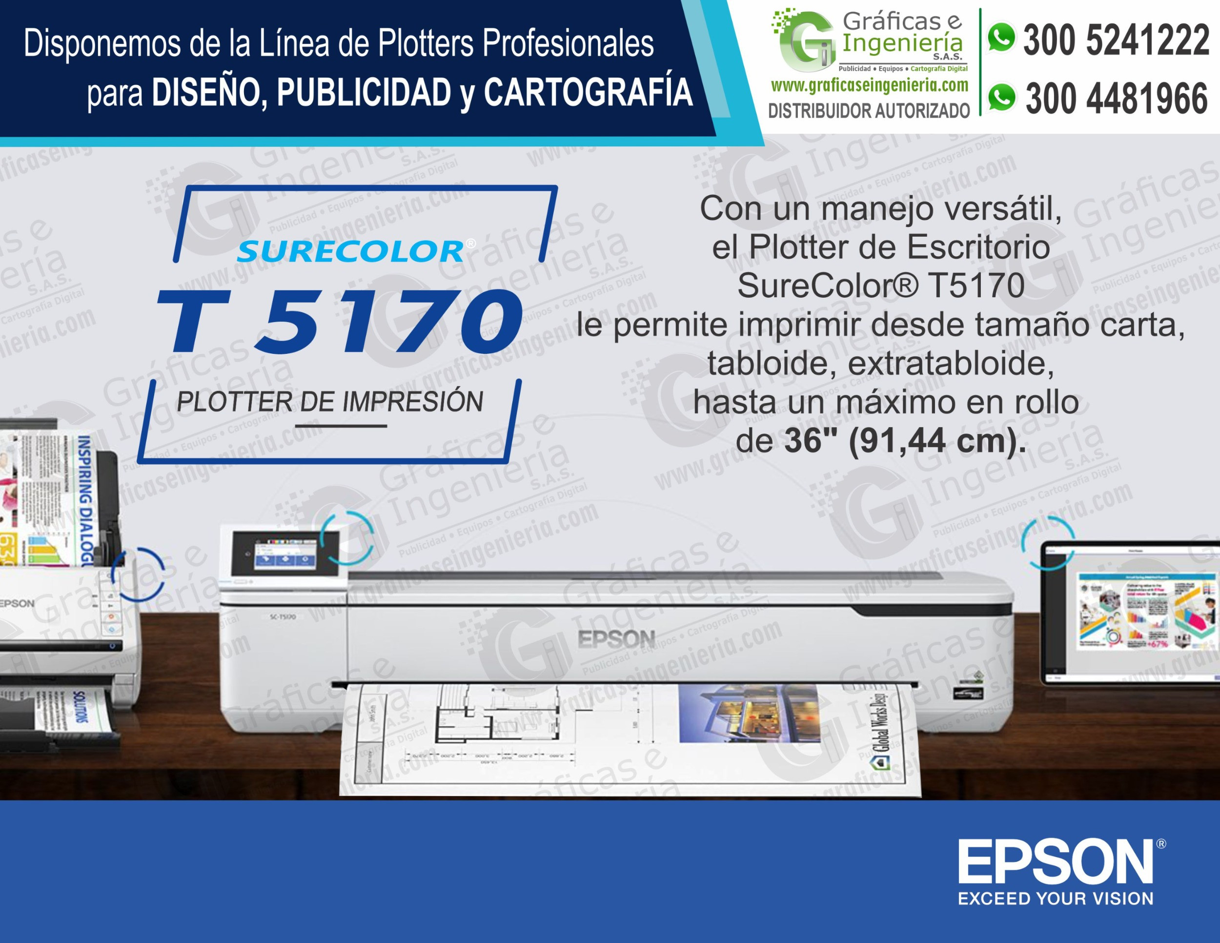 Epson SureColor T5170, Colombia