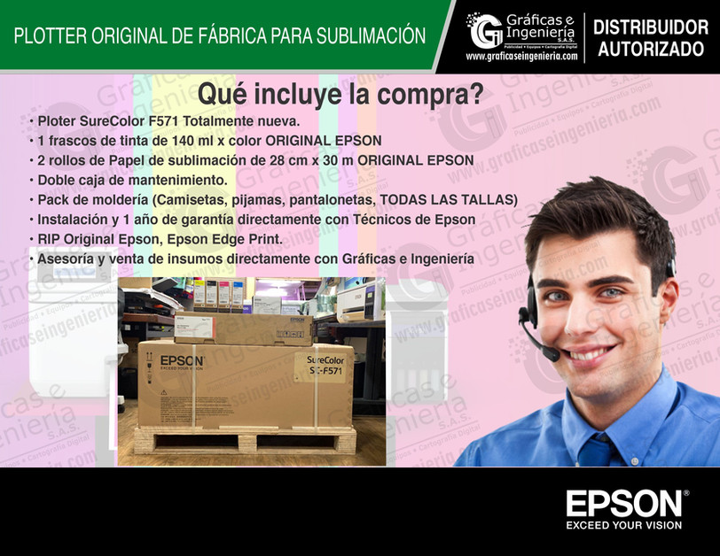 Plotter Epson SureColor F-571 | Paloquemao, Bogotá