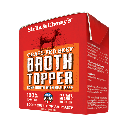 Stella & Chewy’s Broth Topper Grass-Fed Beef Bone Wet Dog Food Mixer ...