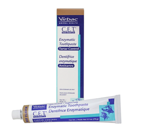 Virbac C.E.T Enzymatic Toothpaste (Beef Flavour) for dogs and cats