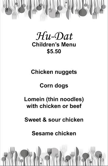 Full Menu | Hudat Portland