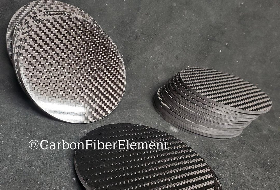 Full Carbon Fiber Coasters (set of 4) | Carbon Fiber Element