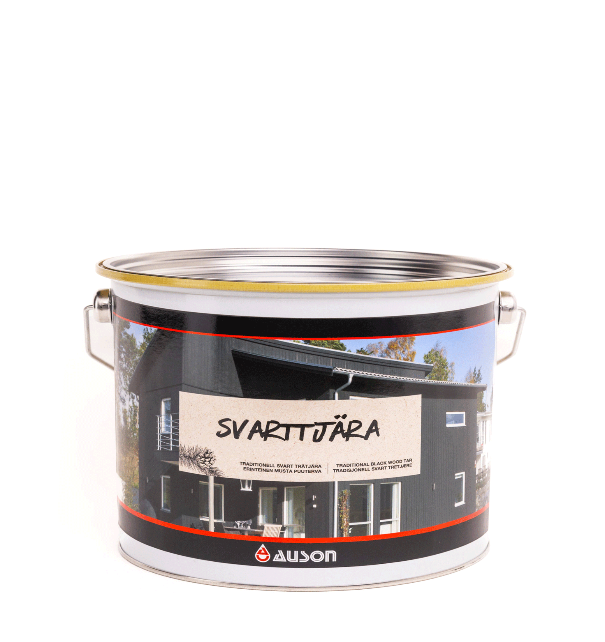 Authentic Black Pine Tar: 9 Liters / 2.5 Gallons | Solvent Free Paint