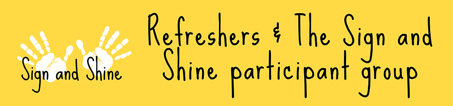 Makaton Refreshers and more | Sign and Shine