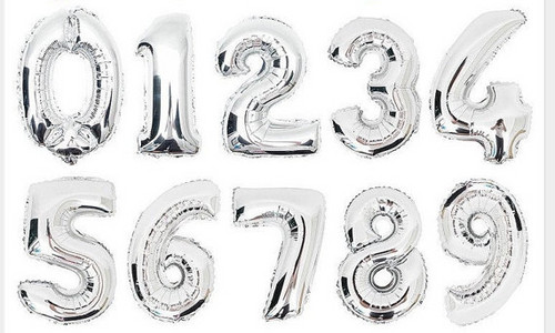 Numero Gigante inflado con Gas Helio 36´ | sdanalu