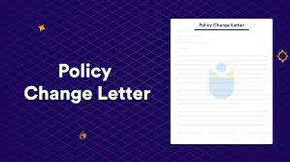 Best Practices of Sending Policy Change Mail