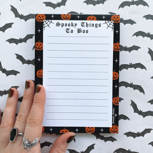 Gothic Pumpkin Notepad | SimplyGothic