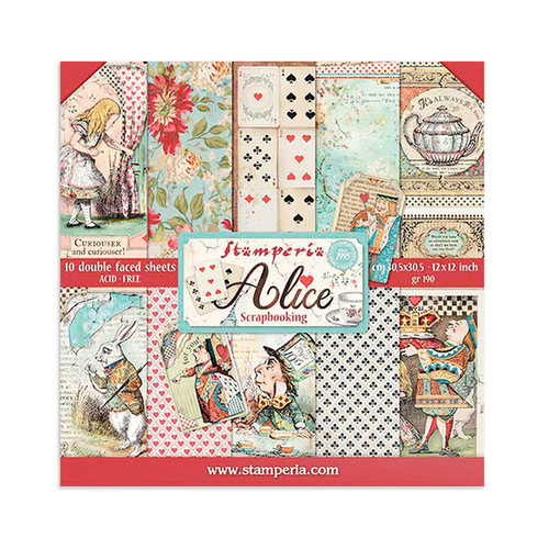 Scrapbooking Pad 10 sheets cm 30,5x30,5 (12"x12") - Alice | Stamperia