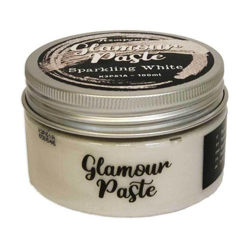 Glamour Paste ml 100 - Sparkling white | Stamperia