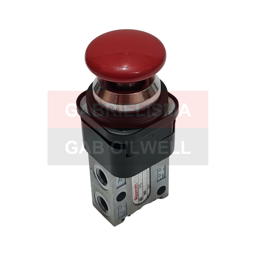 Rexroth 3/2 Valve Plan Button Actuated Red. | Gab Oilwell Services