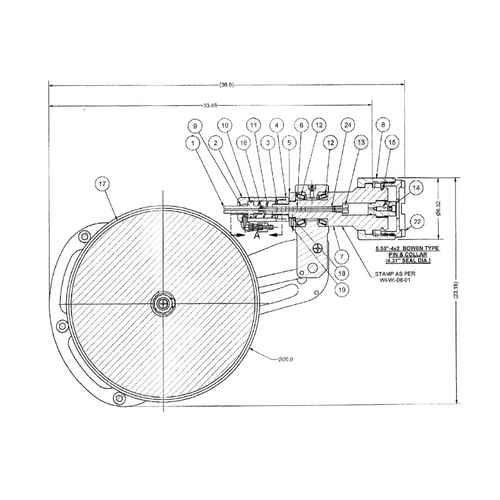 ( Spare Parts ) Hydraulic S/L Stuffing Box 5.50-4 X 2 Acme Bowen Type ...