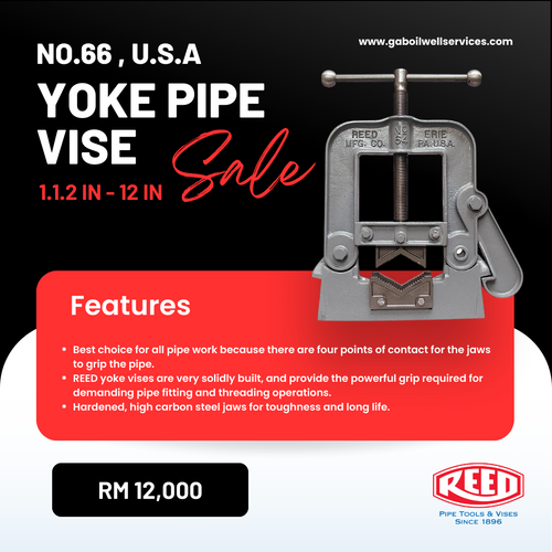 REED NO.66 , Yoke Pipe Vise , U.S.A | Gab Oilwell Services