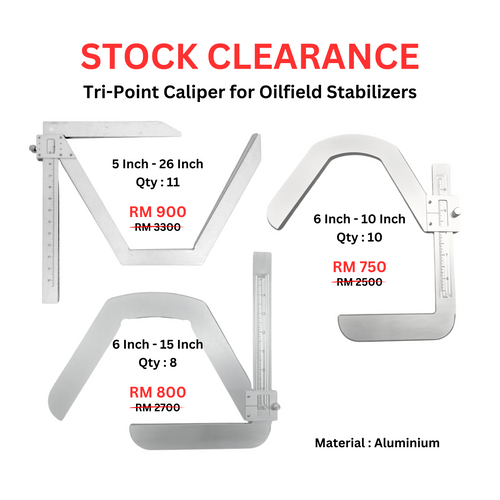 Tri-Point Caliper for Oilfield Stabilizers (STOCK CLEARANCE) | Gab ...