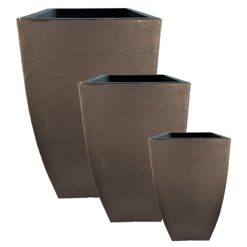 Japi Modern Square Planter Coffee, each (Assorted Sizes) | Alternative ...