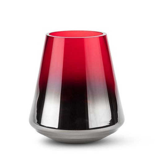 4.5" Cone Shaped Hurricane- Red and Silver, each | Alternative Choice ...