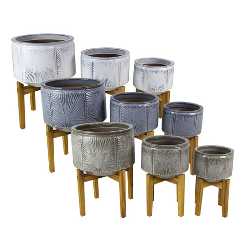 Lisboa Ceramic Pot with Legs, each (Assorted Styles) | Alternative ...
