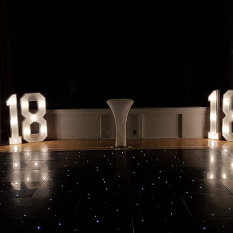 Giant Light Up Numbers Hire | Essex & London | Marvellous Glow Ltd
