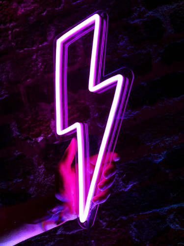 Lightning Bolt Neon Sign | Marvellous Glow Ltd