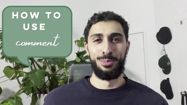 how to use "comment"