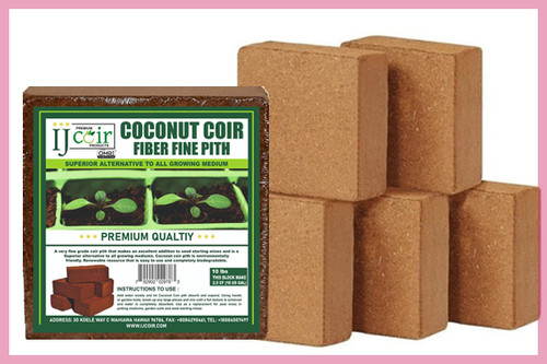 IJ COCONUT COIR FIBER FINE PITH 10LB MAKES 2.5CF | Honolulu Hydroponics