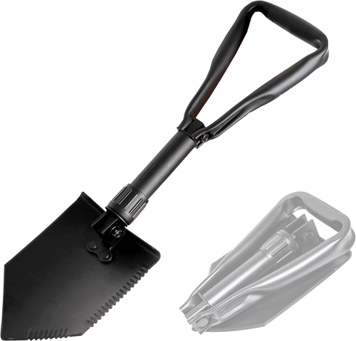 USGI Industries Military Style Shovel | Tri-Fold Entrenching Tool with ...