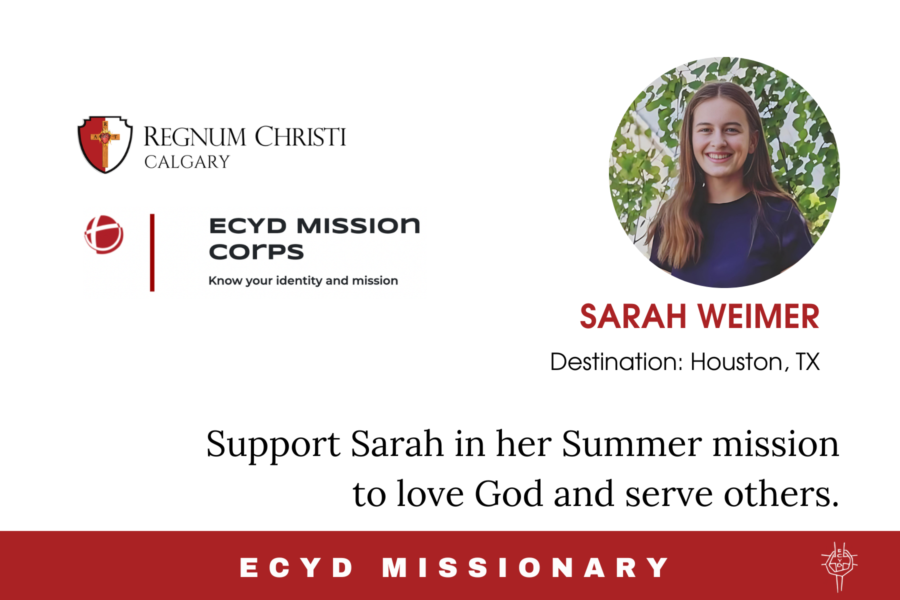 ECYD Mission Corps | Sarah Weimer ECYD Mission Corps | Sarah Weimer
