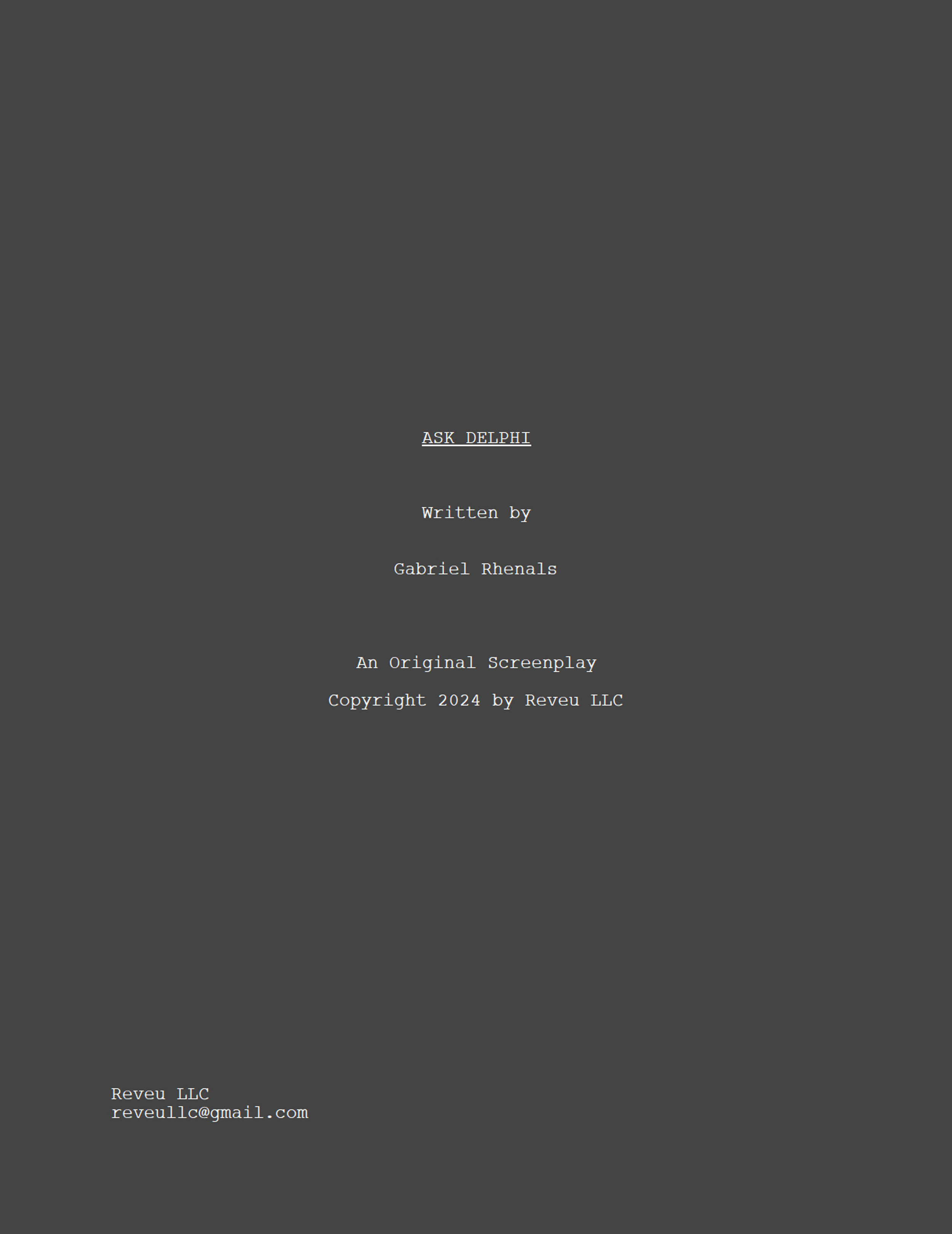 Gabriel Rhenals | Ask Delphi (2025) - Photos