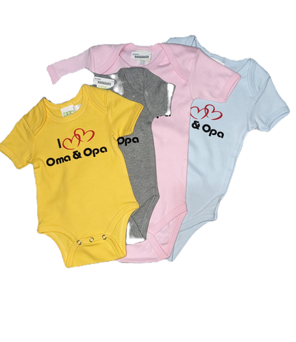 ONESIE - I Love Oma & Opa Assorted Colours | Dutchmarket