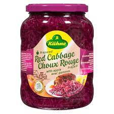 KUHNE Red Cabbage with Apple ( Rode kool met Appel ) Jar 720ml ...