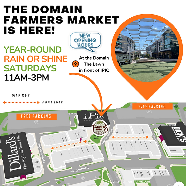 The Domain Farmers Market in Austin, Texas