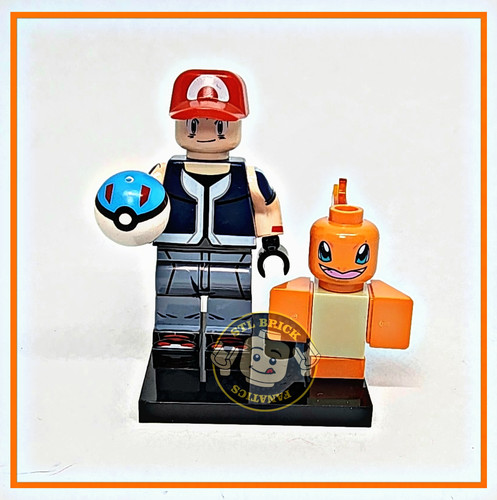 Ash and Charmander Set (Pokémon) | STL Brick Fanatics