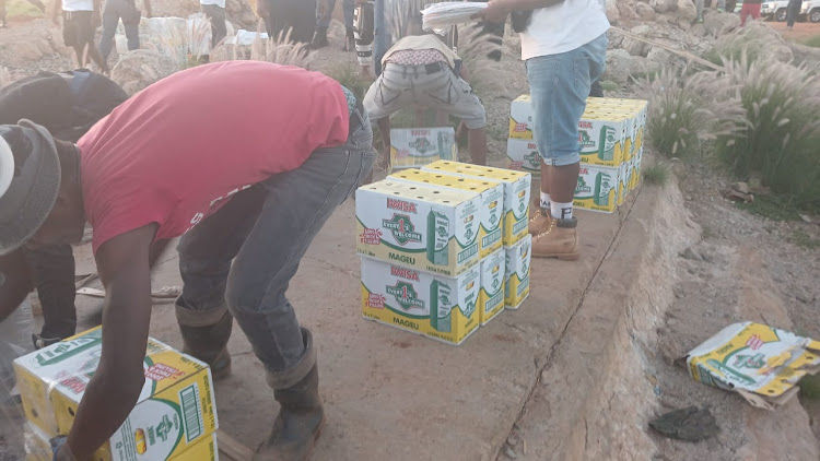 Humanitarian aid is being sent to illegal miners trapped in Stilfontein ...