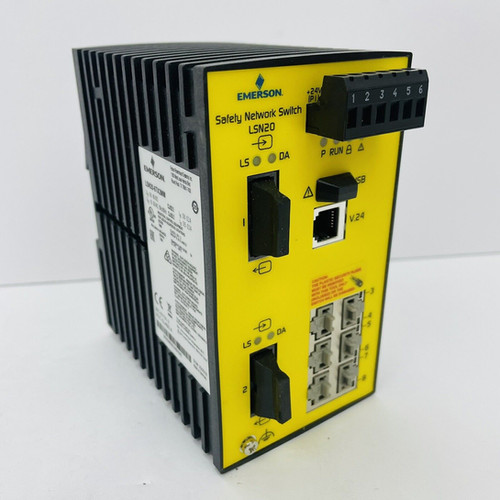 Emerson LSN20-6TX2MM Safety Network Switch Emerson Control Techniques