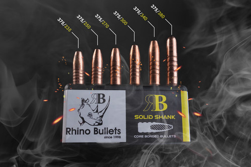375 Solid Shank (25-units) | Rhino Bullets