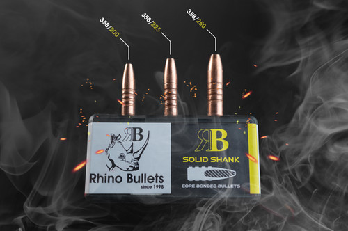 358 Solid Shank (25-units) | Rhino Bullets