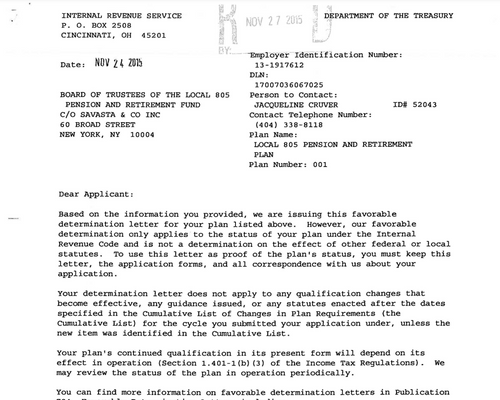 Determination Letter | All4travel