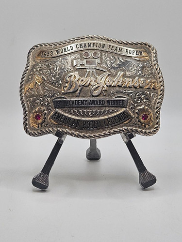 Ben Johnson Rodeo Academy Award Winner Vintage Buckle | The Spirited ...