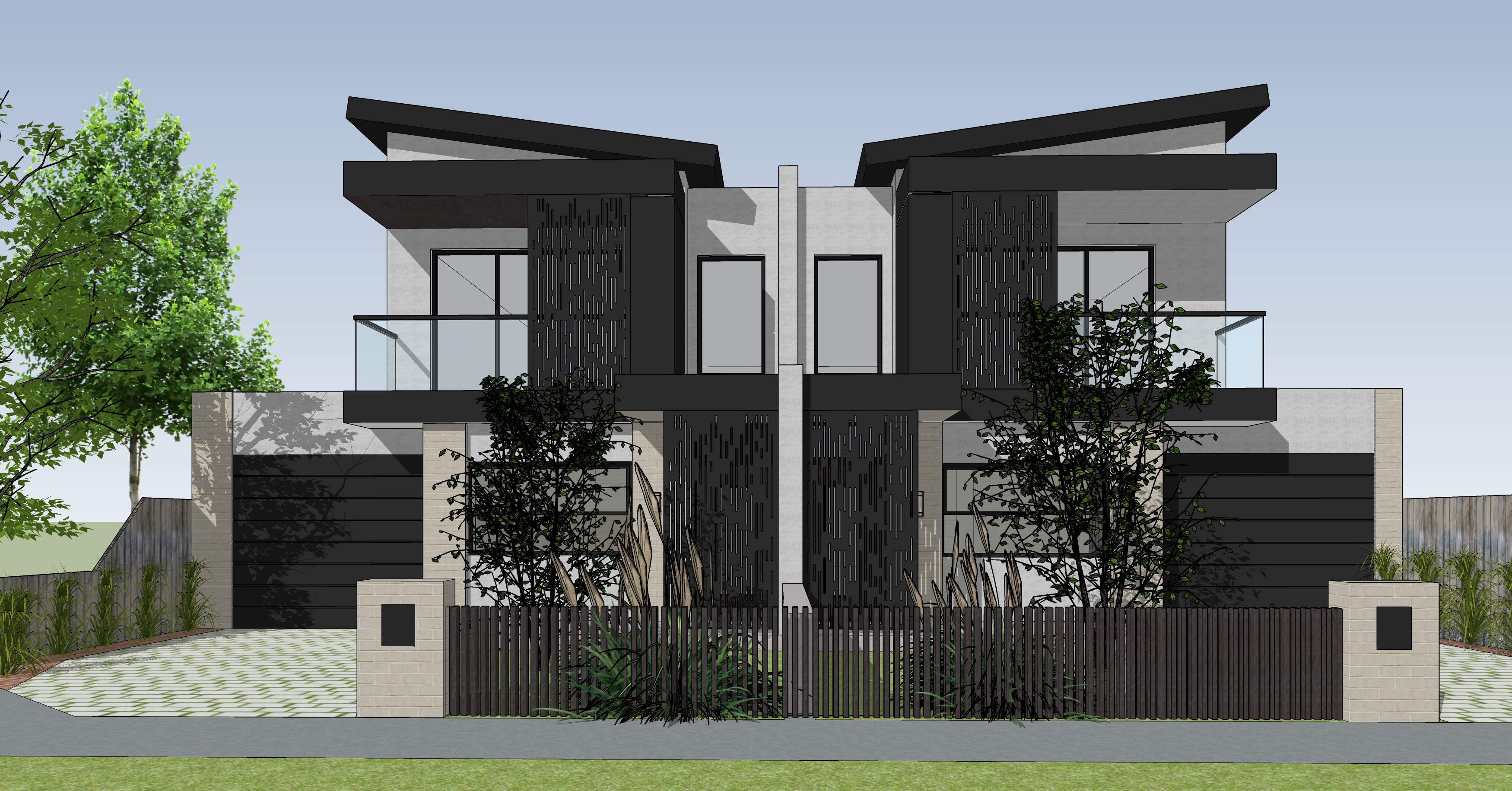 154Proposed 2 units side by side development