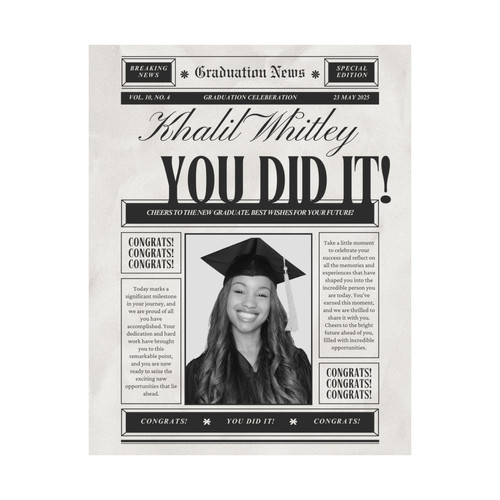 Durable Satin Graduation Posters – Elevate Your Walls with Stunning ...