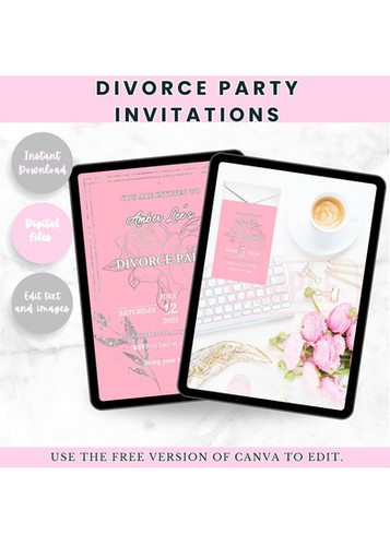 Divorce Party - Break up Party Invitation Card printable and download ...