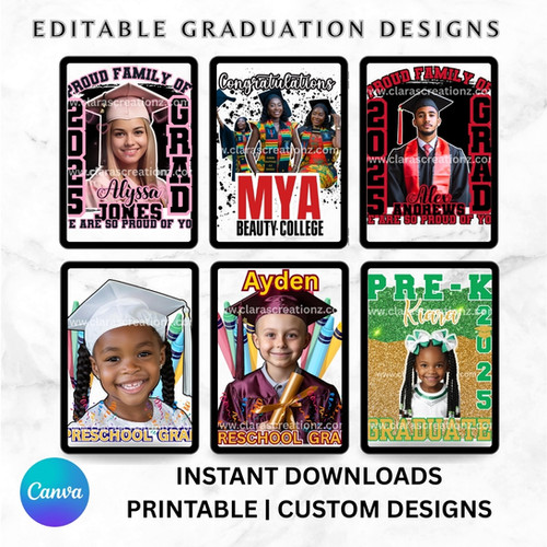 Canva Editable | Graduation Party Favor Bundle - Personalized ...