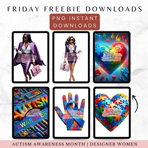 Autism Awareness And Designer Png Files Instant Download Clara S
