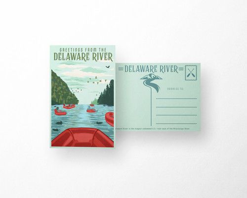 Postcard: Delaware River | Foxnhare2