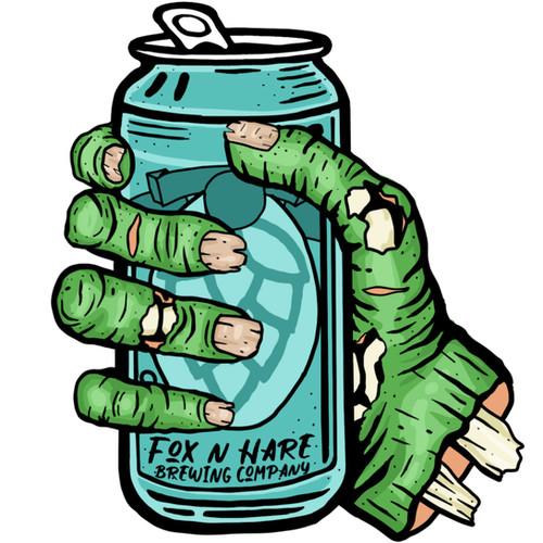 Zombie Hand Sticker | Foxnhare2