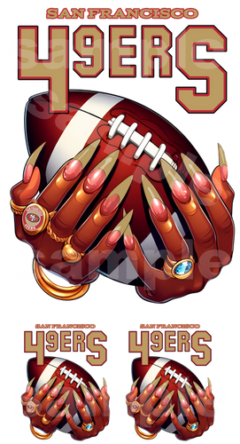 49ers Nails Gangsheet | Truprints