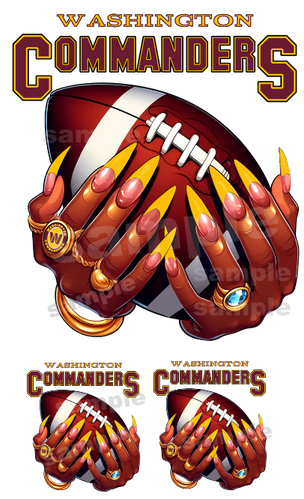 Commanders Nails Gangsheet | Truprints