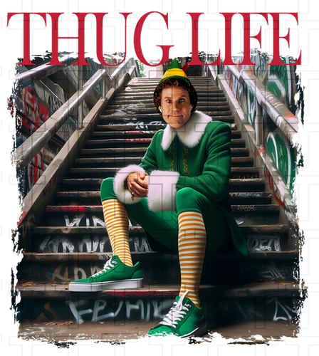 Thug Life Buddy Elf (Transfer) | Truprints