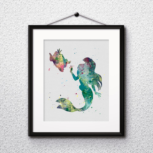 Ariel - The Little Mermaid Disney Art Prints Instant Download Printable ...